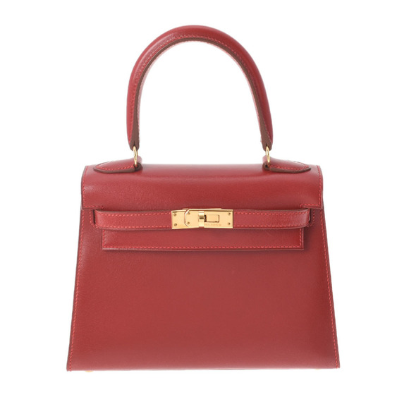 Hermes | Bags | Hermes Hermes Mini Kelly Rouge Biff A Engraved Around ...
